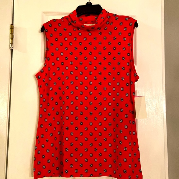 Riley & Rae | Tops | 54 Bnwt Riley Rae Red Sleeveless Turtleneckmedium ...